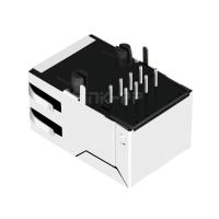 China Pulse JXR1-0001NLT Compatible LINK-PP LPJ6011CNL 10/100 Base-T Tab Up Without Led Single Port 8P8C RJ45 Modular Jack for sale