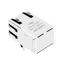 China Pulse JXR1-0001NL Compatible LINK-PP LPJ6011CNL 10/100 Base-T Tab Up Without Led Single Port Cat5e RJ 45 Connector for sale