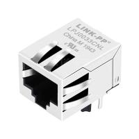 China Pulse J0033D21NL Compatible LINK-PP LPJ0033CNL 10/100 Base-T Tab Down Without Led Single Port RJ45 Female Connector for sale