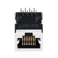 China Pulse J0011D01 Compatible LINK-PP LPJ0011DNL 10/100 Base-T Tab Down Without Led Single Port 8 Pin RJ45 Connector Price for sale