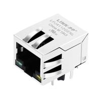 China LPJ4112GENL 10/100 Base-T Tab Down Green/Yellow Led Single Port POE Rectifier Bridge RJ45 Female Connector for sale