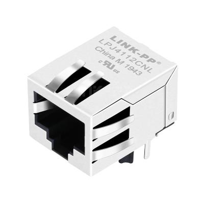 China LPJ4112CNL 10/100 Base-T Without Led Single Port Rectifier Bridge POE RJ45 10 Pin Connector for sale