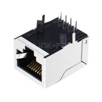 China LPJ0011INL 10/100 Base-T Tab Down Without Led Single Port 8 Pin Magnetic RJ45 Connector for sale