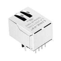 China LPJ0011INL 10/100 Base-T Tab Down Without Led Single Port 8 Pin Magnetic RJ45 Connector for sale