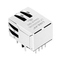 China LPJ0026ACNL 10/100 Base-T Tab Down Green/Green Led Single Port 8P8C PCB RJ45 Female Jack for sale