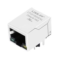 China LPJ0190HENL RJ45 PoE Magjack 10P8C 10/100 Base-T Tab Down Green/Yellow Led for sale