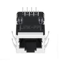 China LPJ1006CNL 10/100 Base-T Tab Up without Led One Port 8P8C Integrated RJ45 FastJack for sale