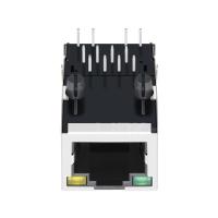 China LPJ6026BHNL 10/100 Base-T Green/Yellow LED Tab UP 1 Port RJ45 Modular Jack with Magnetics for sale