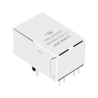 China LPJ6026BHNL 10/100 Base-T Green/Yellow LED Tab UP 1 Port RJ45 Modular Jack with Magnetics for sale