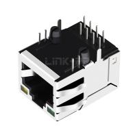 China LPJ16211AENL 10/100 Base-T Tab Down Green/Yellow Led Single Port 8 Pin RJ45 connector for sale