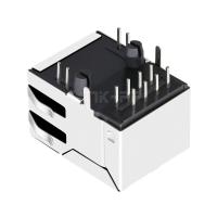 China LPJ16211AENL 10/100 Base-T Tab Down Green/Yellow Led Single Port 8 Pin RJ45 connector for sale