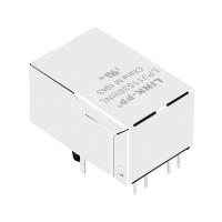 China LPJ1153BHNL 10/100 Base-T Single Port RJ45 POE Magnetic Jack Tab Up Green/Yellow Led for sale