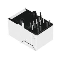 China LPJ1153BHNL 10/100 Base-T Single Port RJ45 POE Magnetic Jack Tab Up Green/Yellow Led for sale