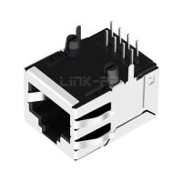 China LPJ16113CNL 10/100 Base-T Tab Up Without Led Single Port 8P8C Modular Jack RJ45 Female Connector for sale