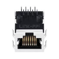 China LPJ15212CNL 10/100 Base-T RJ45 Female Connector 1x1 Port Tab Up Without Led for sale