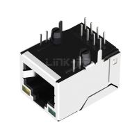 China LPJ16206B28NL 10/100 Base-T Tab Up Green/Yellow Led 8 Pin RJ45 Magnetic Jack for sale