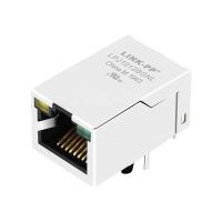 China LPJ1012BGNL 10/100 Base-T Ethernet RJ45 Magnetics Jack Single Port Tab Up Yellow/Green Led for sale