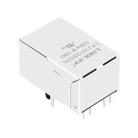 China LPJ1012BGNL 10/100 Base-T Ethernet RJ45 Magnetics Jack Single Port Tab Up Yellow/Green Led for sale