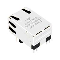 China LPJ2006KONL 10/100 Base-T Tab Up Green&Orange/Yellow Led 1 Port Ethernet Connector RJ45 Socket for sale