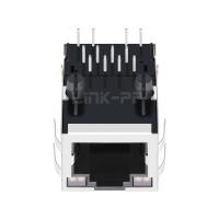 China LINK-PP LPJ6004A47NL 10/100 Base-T  Tab Up 1x1 Port  RJ45 Connector Yellow&Green/Yellow&Green LED for sale