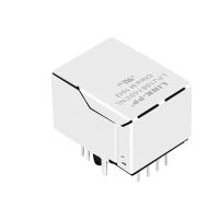 China LPJ16614BENL 10/100 Base-T Tab Up Green/Yellow Led Single Port Ethernet RJ45 Connector for sale