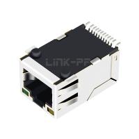China LPJ19662AANL 10/100 Base-T Tab Up Yellow/Green Led Single Port RJ45 Magnetic Jack for sale