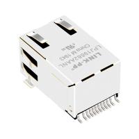 China LPJ19662AANL 10/100 Base-T Tab Up Yellow/Green Led Single Port RJ45 Magnetic Jack for sale