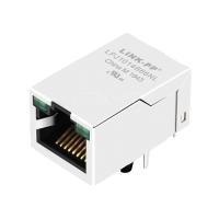 China LPJ1014B66NL 10/100 Base-T Tab Up Green/Green Led 1x1 Port RJ45 Jack Connector for sale