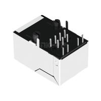 China LPJ1014B66NL 10/100 Base-T Tab Up Green/Green Led 1x1 Port RJ45 Jack Connector for sale