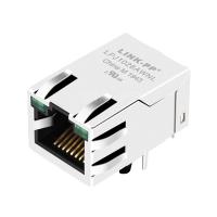 China LPJ1026AWNL 10/100 Base-T Tab Up 1x1 Port RJ45 Female Connector With Green/Green Led for sale