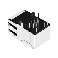 China LPJ6014A175NL 10/100 Base-T RJ45 1x1 Port Ethernet Modular Jack Tab Up Green/Yellow Led for sale