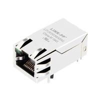 China LPJK0036A8NL 100/1000 Base-T Tab Up Green/Yellow&Green Led 32.5mm 1x1 Port RJ45 Network Jack for sale