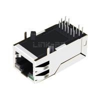 China LPJK0036A8NL 100/1000 Base-T Tab Up Green/Yellow&Green Led 32.5mm 1x1 Port RJ45 Network Jack for sale