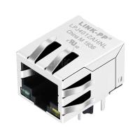 China LPJ4012AHNL 10/100 Base-T Tab Down Single Port RJ45 Female Connector With Green/Yellow Led for sale