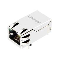 China 0826-1AX1-47-F 10/100 Base-T Tab Up Single Port Integrated Connector Rj45 jack With Green/Yellow Led for sale