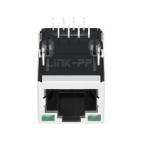 China LPJ162347BFNL 10/100 Base-T Tab UP Single Port RJ45 Magnetic Jack Green/Green LED for sale