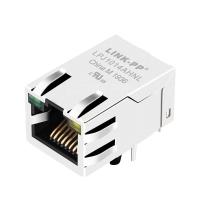 China LPJ1014AHNL RJ45 Jack 10/100 Base-T With Integrated Magnetic Tab Up Green/Yellow Led for sale