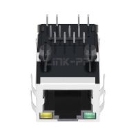 China 47F-1205GYD2NL Compatible LINK-PP LPJ1011ABNL 10/100 Base-T 1x1 Port Integrated RJ45 Jack Tab Up for sale
