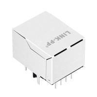China LPJ4092H7NL 10/100 Base-T Magnetics Jack RJ45 Female Connector Tab Down Yellow&Green/Green Leds for sale