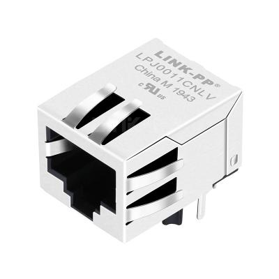 China Halo HFJ11-2450ERL1 Compatible LINK-PP LPJ0011CNLV 10/100 Base-T RJ45 MagJack Tab Down Without Leds for sale