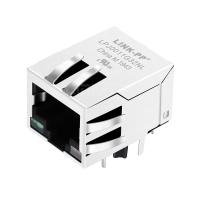 China LPJ0011G32NL 10/100 Base-T RJ45 MagJack Single Port Tab Down Green/Yellow&Green Leds for sale