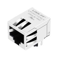China Halo HFJ11-E2450ERL1 Compatible LINK-PP LPJ4011CNLV RJ45 Connector with 10/100 Base-T Integrated Magnetics Tab Down Without Leds for sale