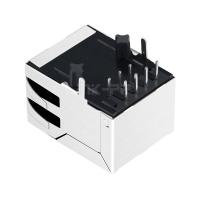 China Halo HFJ11-E2450ERL1 Compatible LINK-PP LPJ4011CNLV RJ45 Connector with 10/100 Base-T Integrated Magnetics Tab Down Without Leds for sale