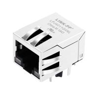 China LPJ4011G4NL 10/100 Base-T RJ45 Jack Connector Single Port Tab Down Green&Yellow/Green&Yellow Leds for sale
