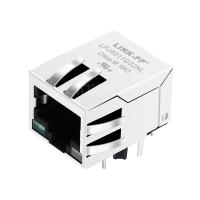 China LPJ4011G32NL RJ45 Jack with 10/100 Base-T Integrated Magnetics Tab Down Green/Yellow&Green Leds for sale