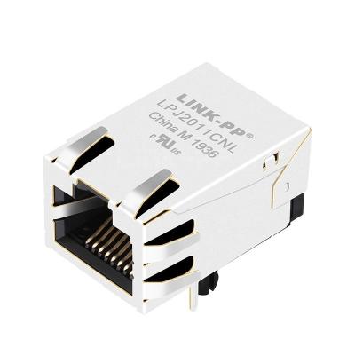 China Belfuse 08B0-1V1T-06-F Compatible LINK-PP LPJ2011CNL 10/100 Base-T RJ45 MagJack Tab Up Without Led for sale