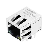 China RDA-125BAK1A Compatible LINK-PP LPJG0803AHNL 100/1000 Base-T Tab Down Green/Yellow Led Single Port Ethernet RJ45 Connector for sale