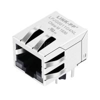 China Tyco 2250022-1 Compatible LINK-PP LPJG0811G4NL 100/1000 Base-T Tab Down Yellow&Green/Yellow&Green Led One Port PCB Mount Jack RJ45 Connector for sale