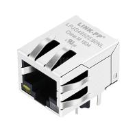 China YDS 59G-75YDD3LZ2NL Compatible LINK-PP LPJG4852E90NL 100/1000 Base-T Tab Down Yellow/Orange&Green Led 1x1 Port Shielded Connector RJ45 Jack for sale