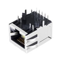 China YDS 59G-75YDD3LZ2NL Compatible LINK-PP LPJG4852E90NL 100/1000 Base-T Tab Down Yellow/Orange&Green Led 1x1 Port Shielded Connector RJ45 Jack for sale